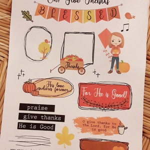 Fall Autumn Bible Journaling Printable Bible Study God - Etsy