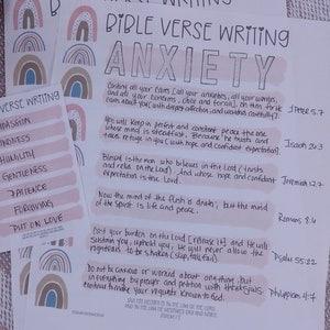 Bible Verse Writing Printable Set - Bible Journaling - Traceable ...