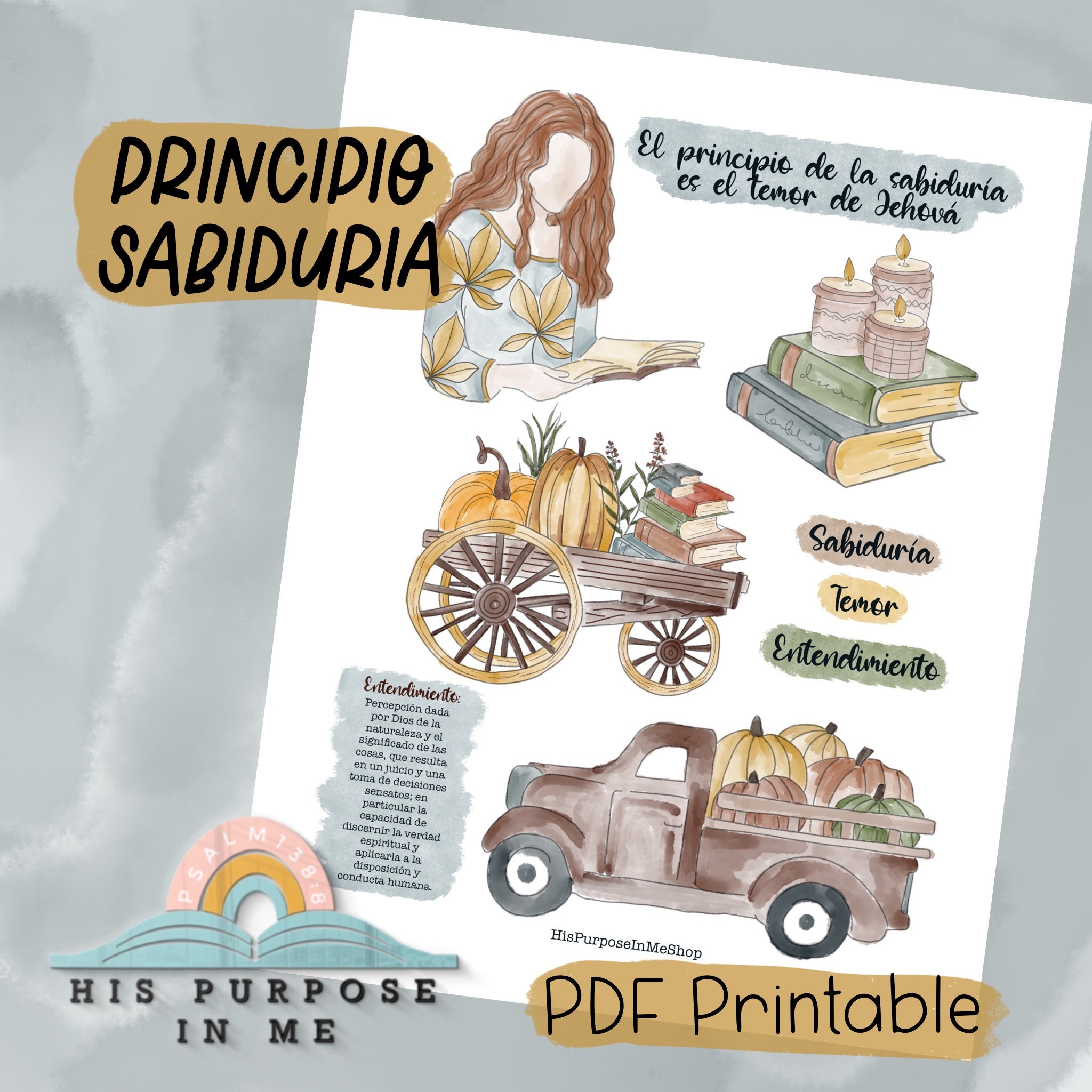 Principio Sabiduría - Bible Journaling - Traceable Printable ...