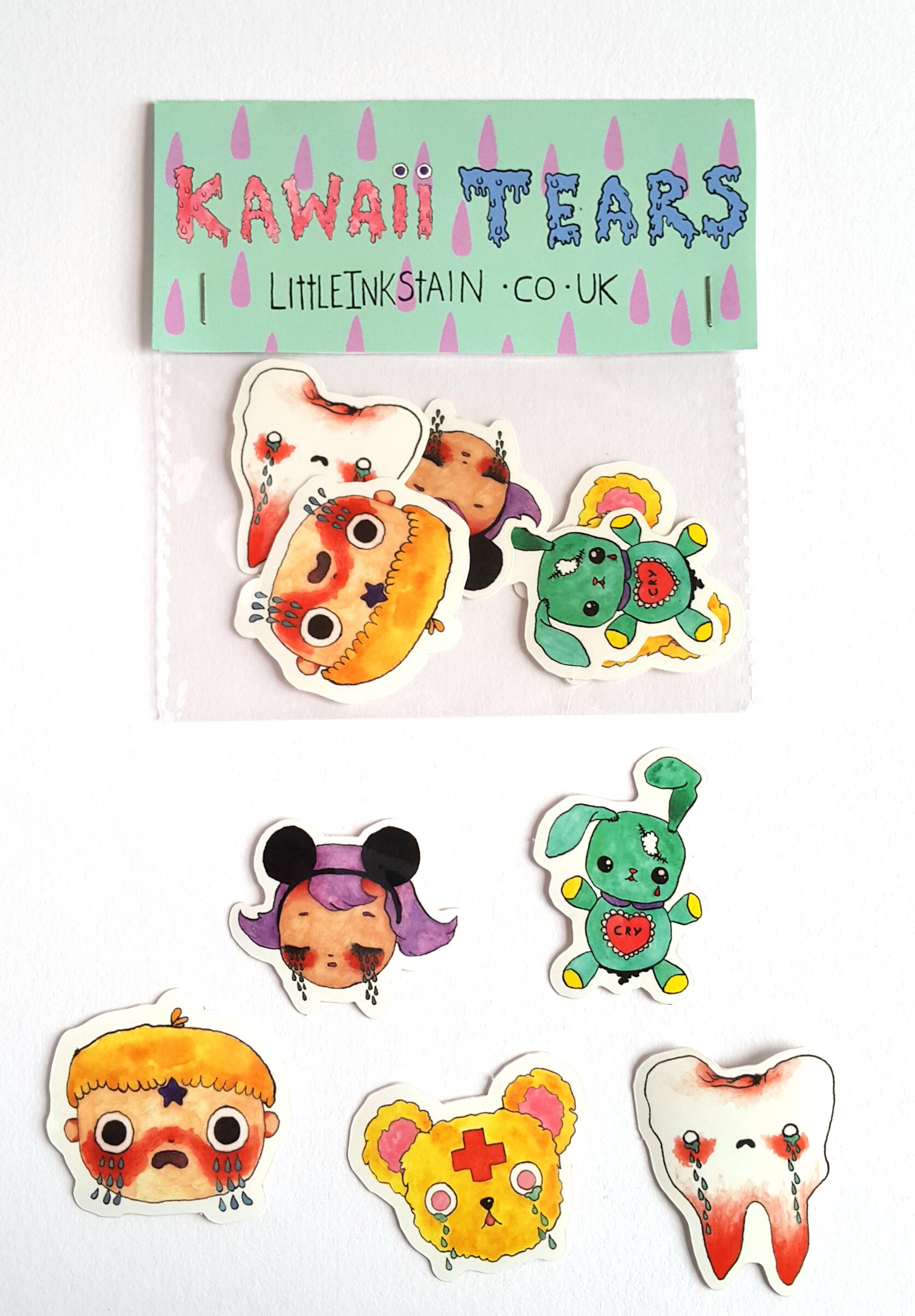 Kawaii Tears - Cry Baby - Sticker Pack - Etsy