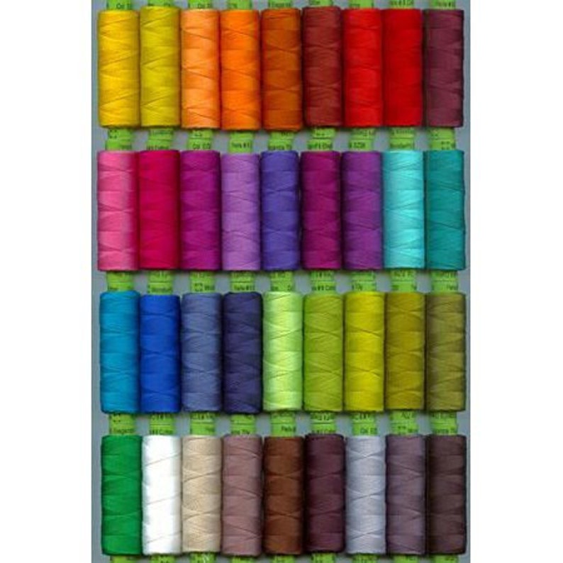 Sue Spargo Eleganza Thread 8 Wt Perle Cotton - Solid Colors - Etsy