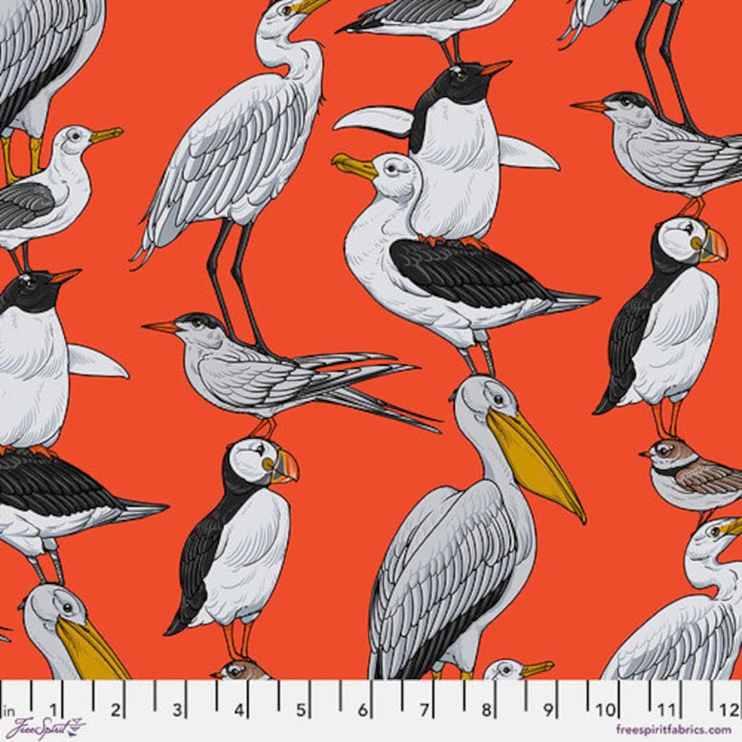 Birds of a Feather - Sea Bird Stack (PWRH045) in Vermillion for Free ...