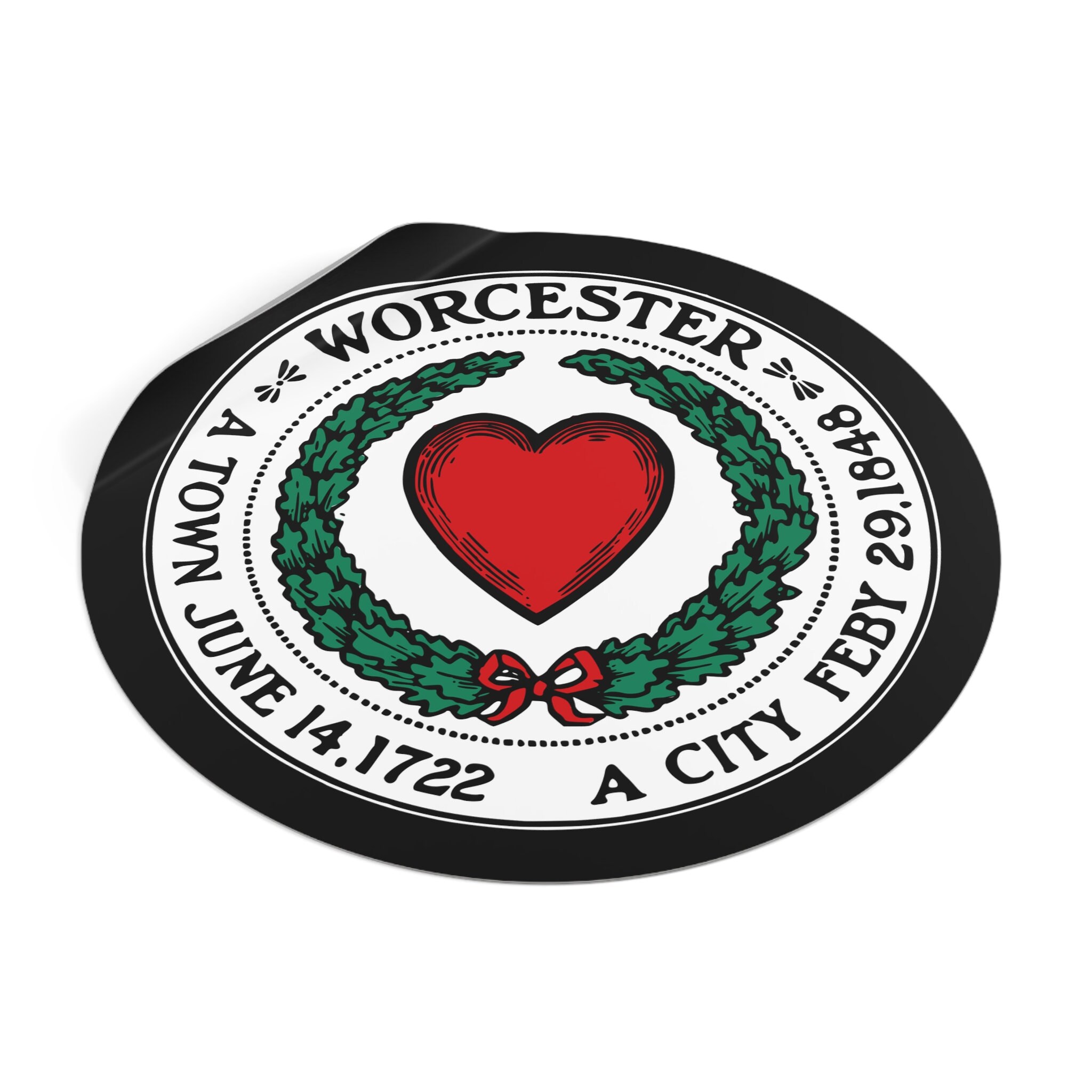 Worcester City Seal Vinyl Sticker Emblem of Pride and - Etsy