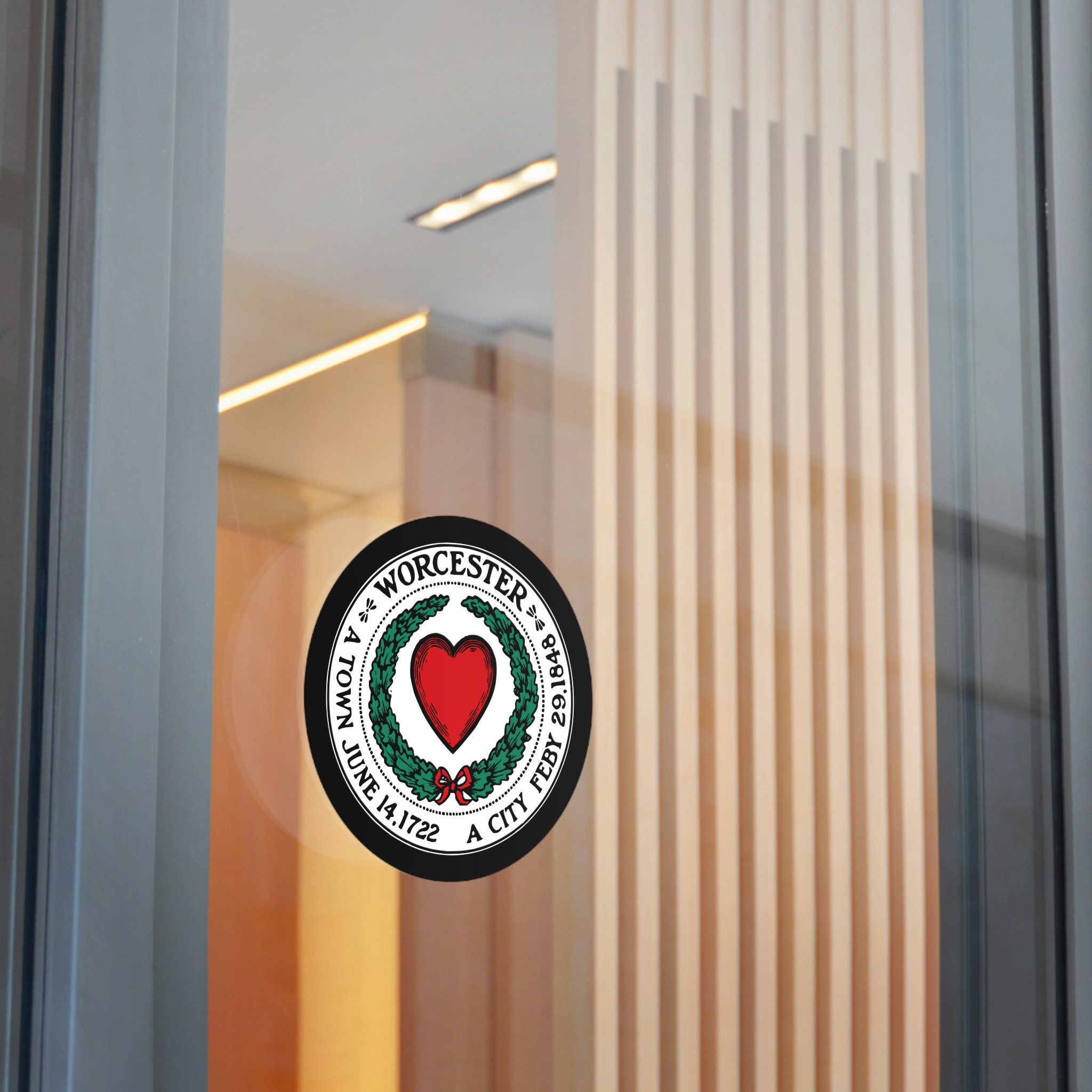 Worcester City Seal Vinyl Sticker - Emblem of Pride and History - Etsy