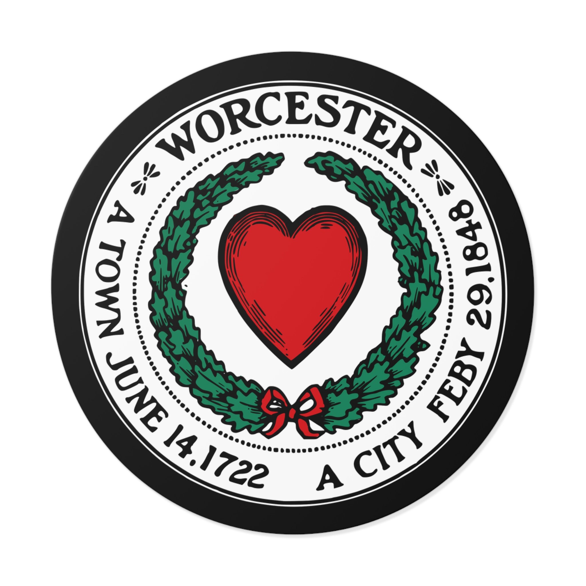 Worcester City Seal Vinyl Sticker - Emblem of Pride and History - Etsy