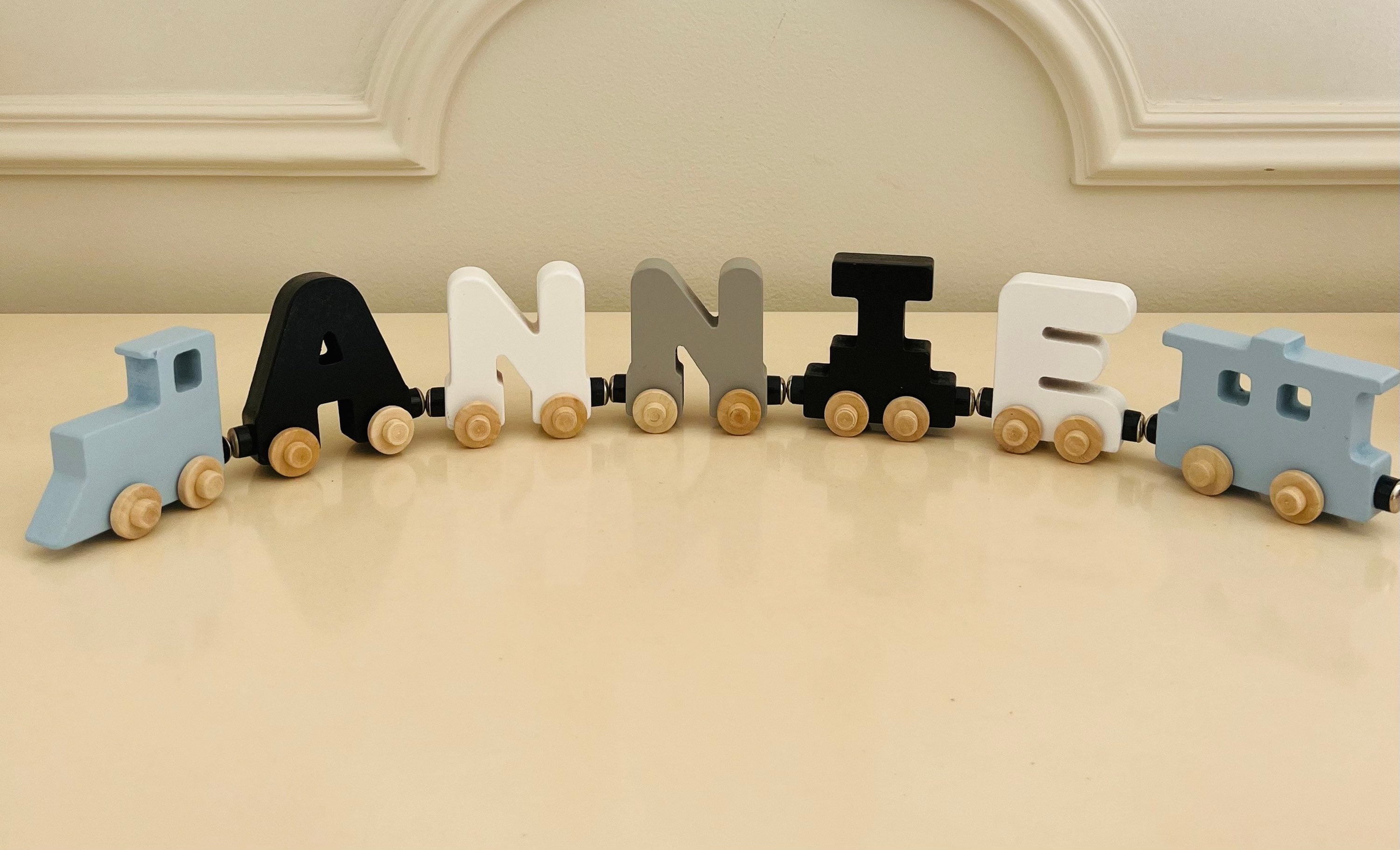 Build Your Own Train in Our Smokey Cloud Letters. Personalized - Etsy