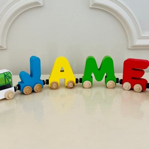 Build Your Own Train With a Garbage Truck. Personalized Wooden Magnetic ...