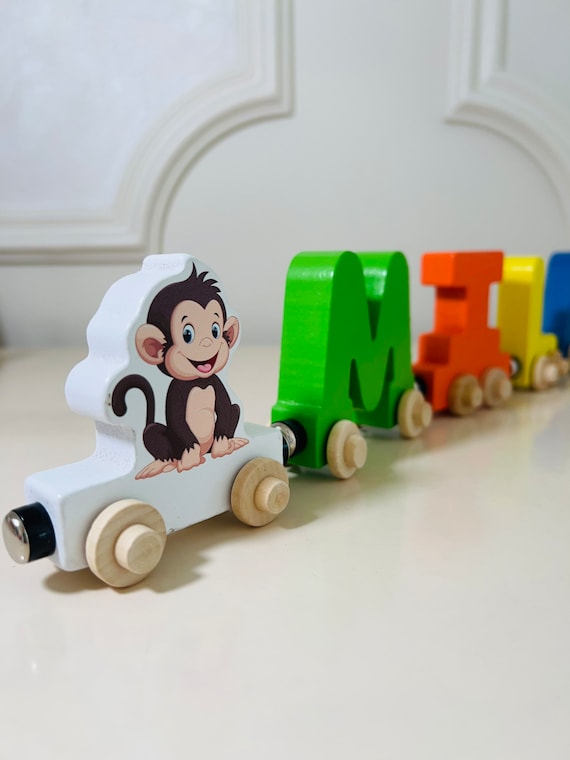 Build Your Own Train With a Baby Monkey Jungle Animal. - Etsy