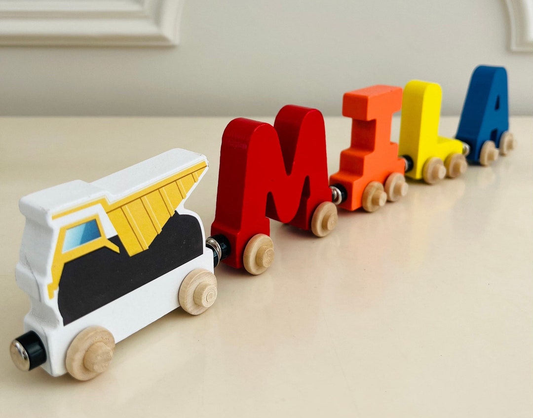 Build Your Own Train With a Dump Truck. Personalized Wooden Magnetic ...