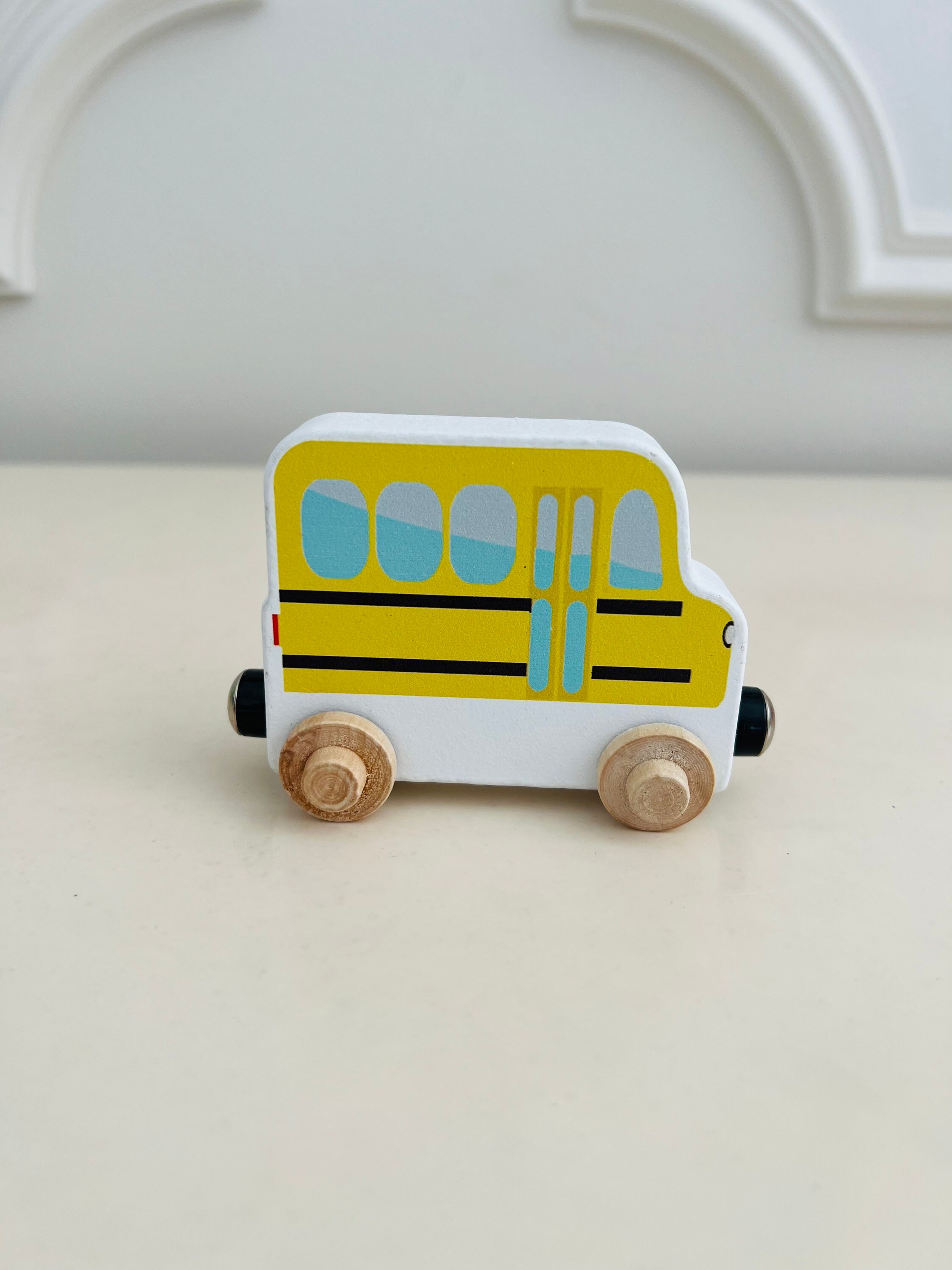 Build Your Own Train With a School Bus. Personalized Wooden - Etsy