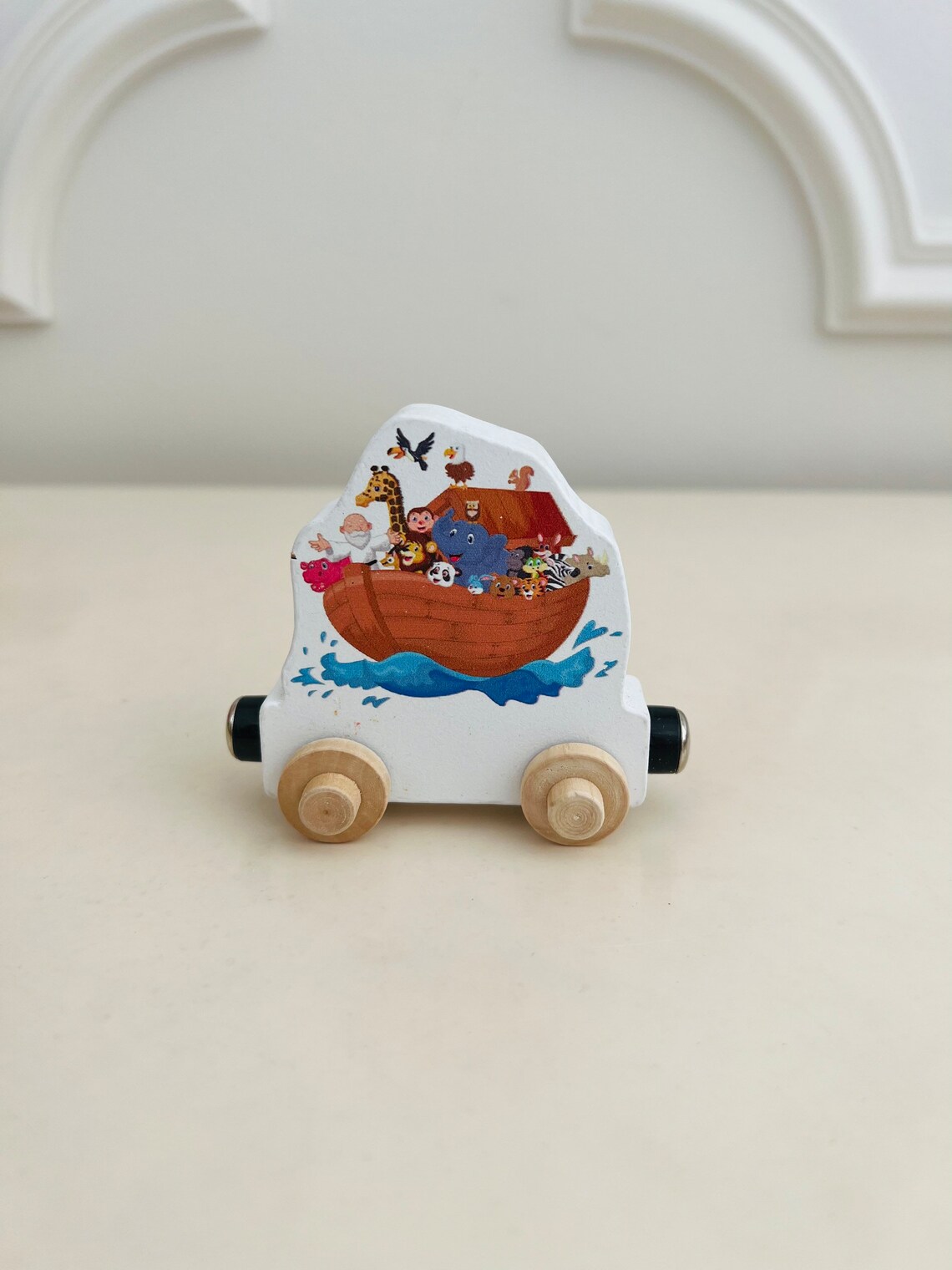 Build Your Own Train With Noahs Ark Animals. Personalized Wooden ...