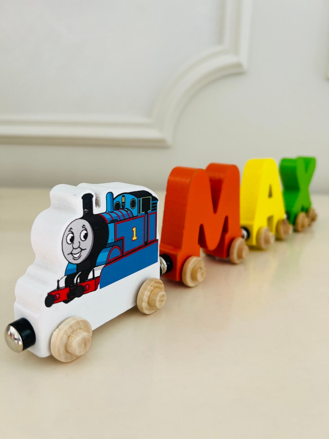 Build Your Own Train With a Blue Train. Personalized Wooden Magnetic ...