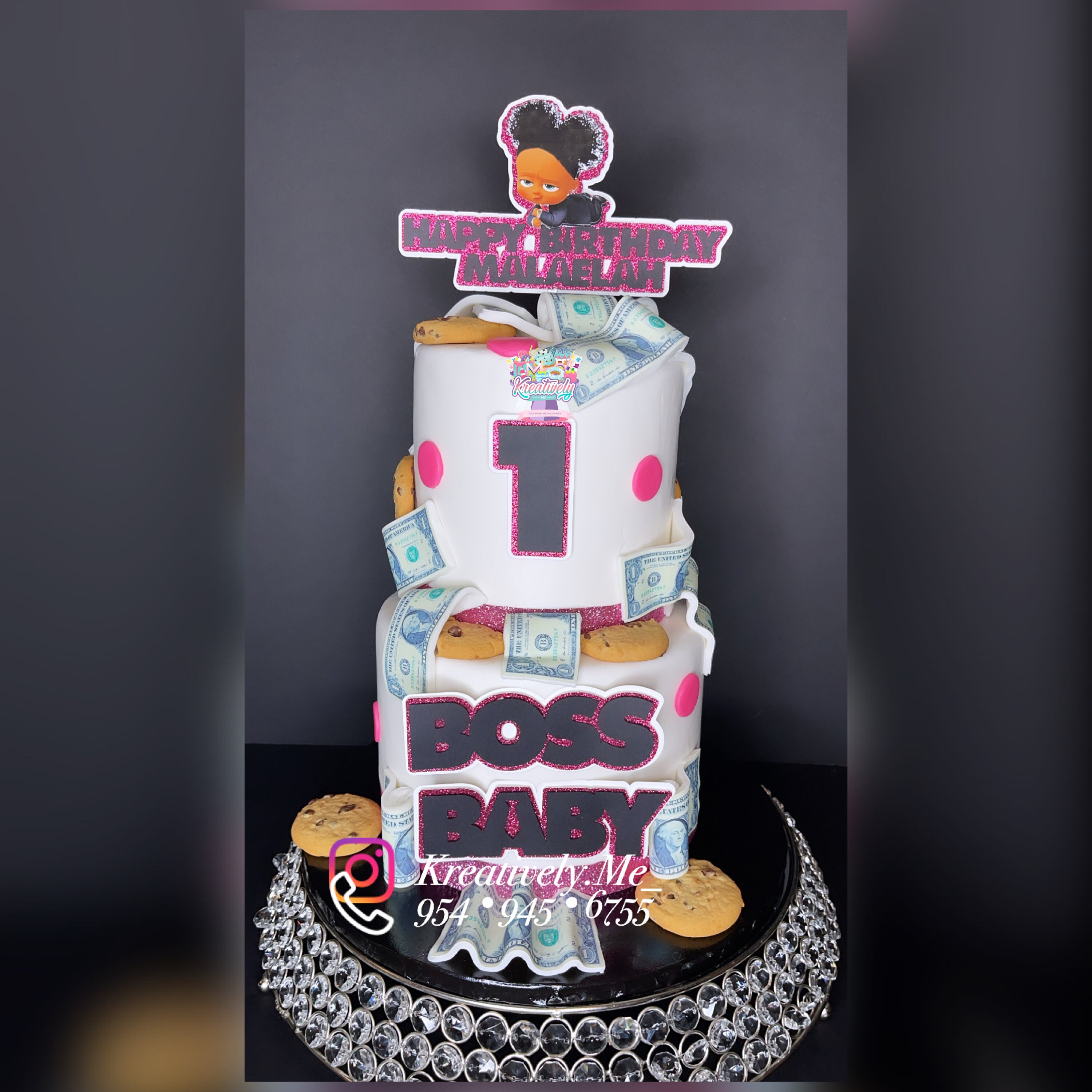 Boss Baby Cake topper with cake props | Etsy