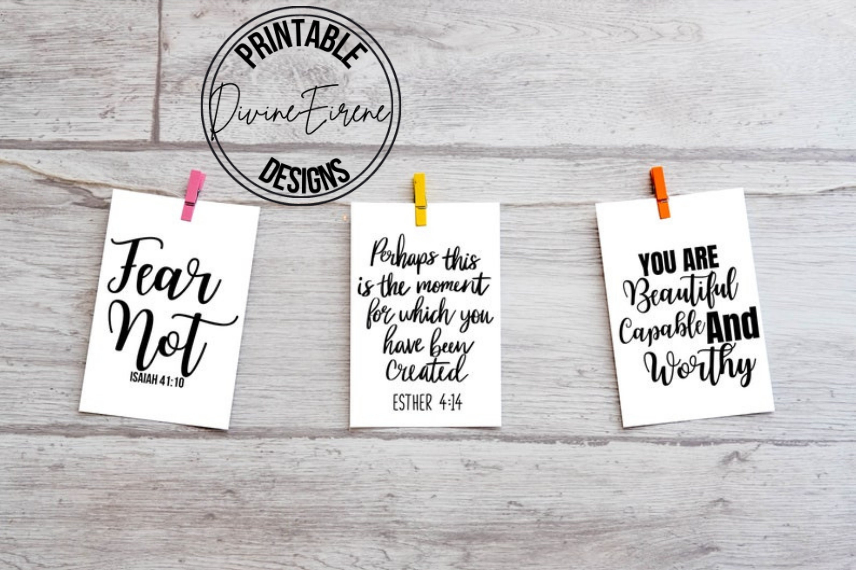 Set of 20 Scripture Cards Bible Verse Cards Printed & | Etsy