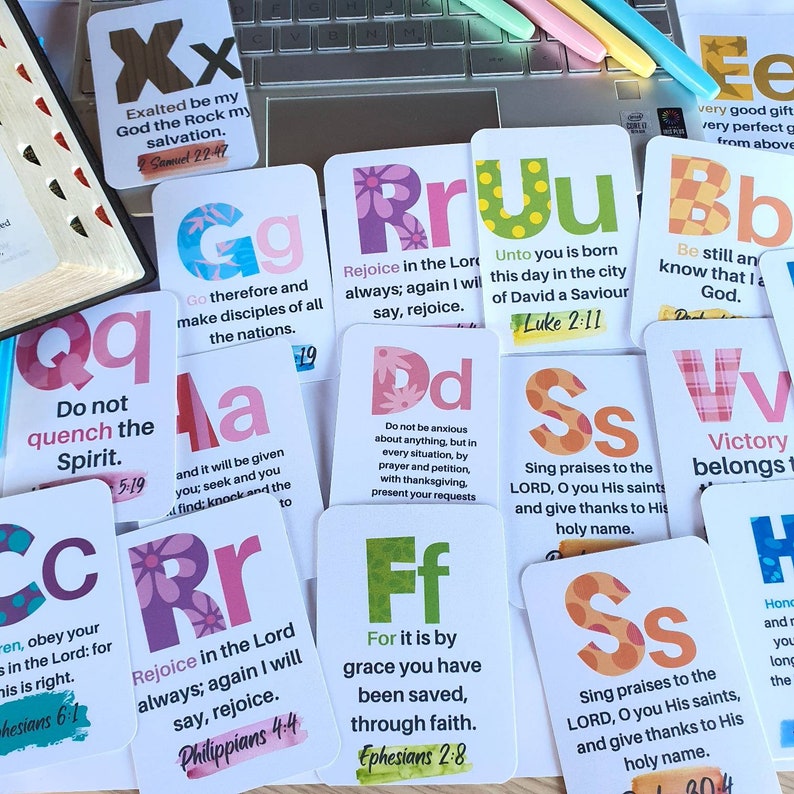 Kids Scripture Cards Bible Verse Cards Lunch Box Cards Mini - Etsy