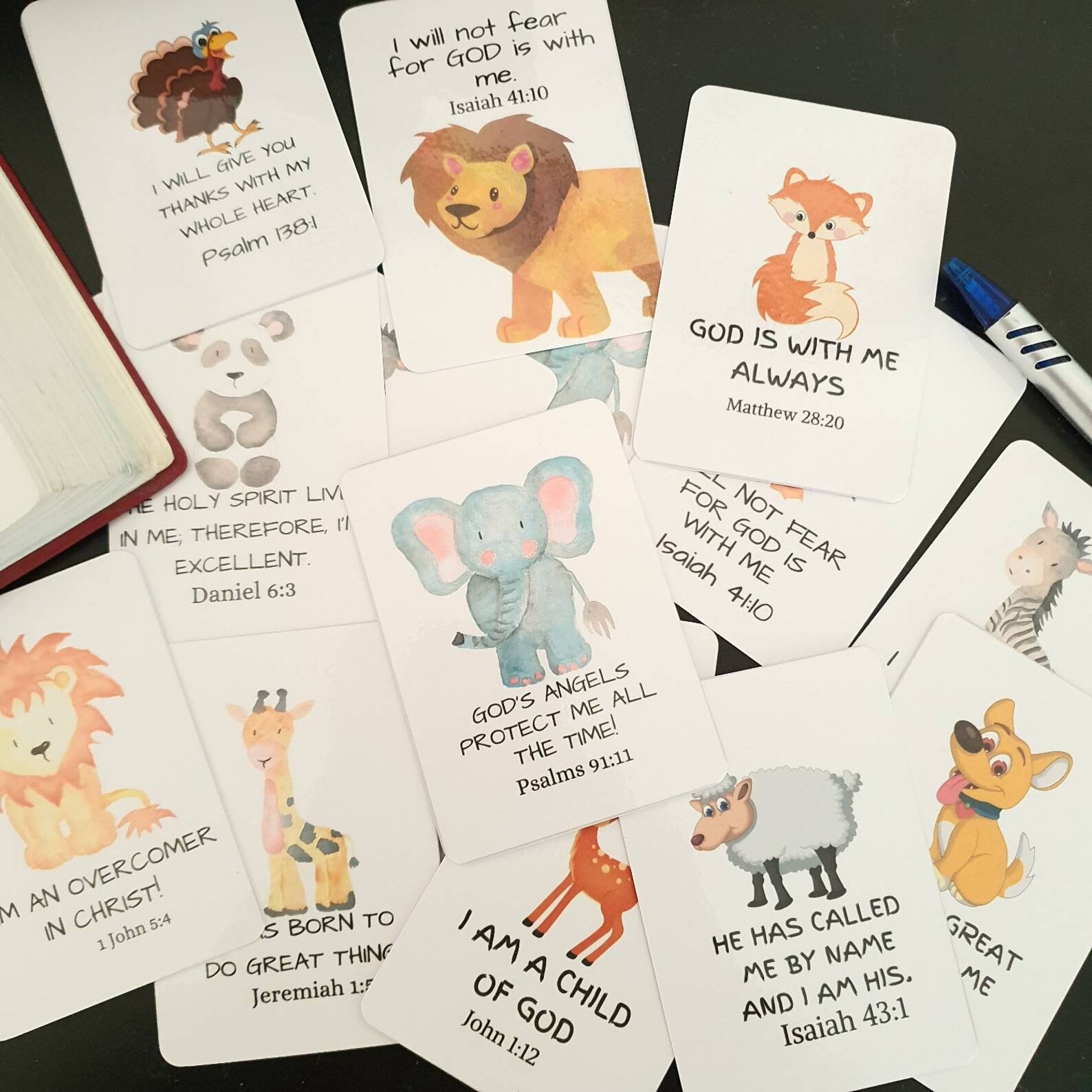 Printable Kids Affirmation Cards Affirmation Cards Scripture - Etsy