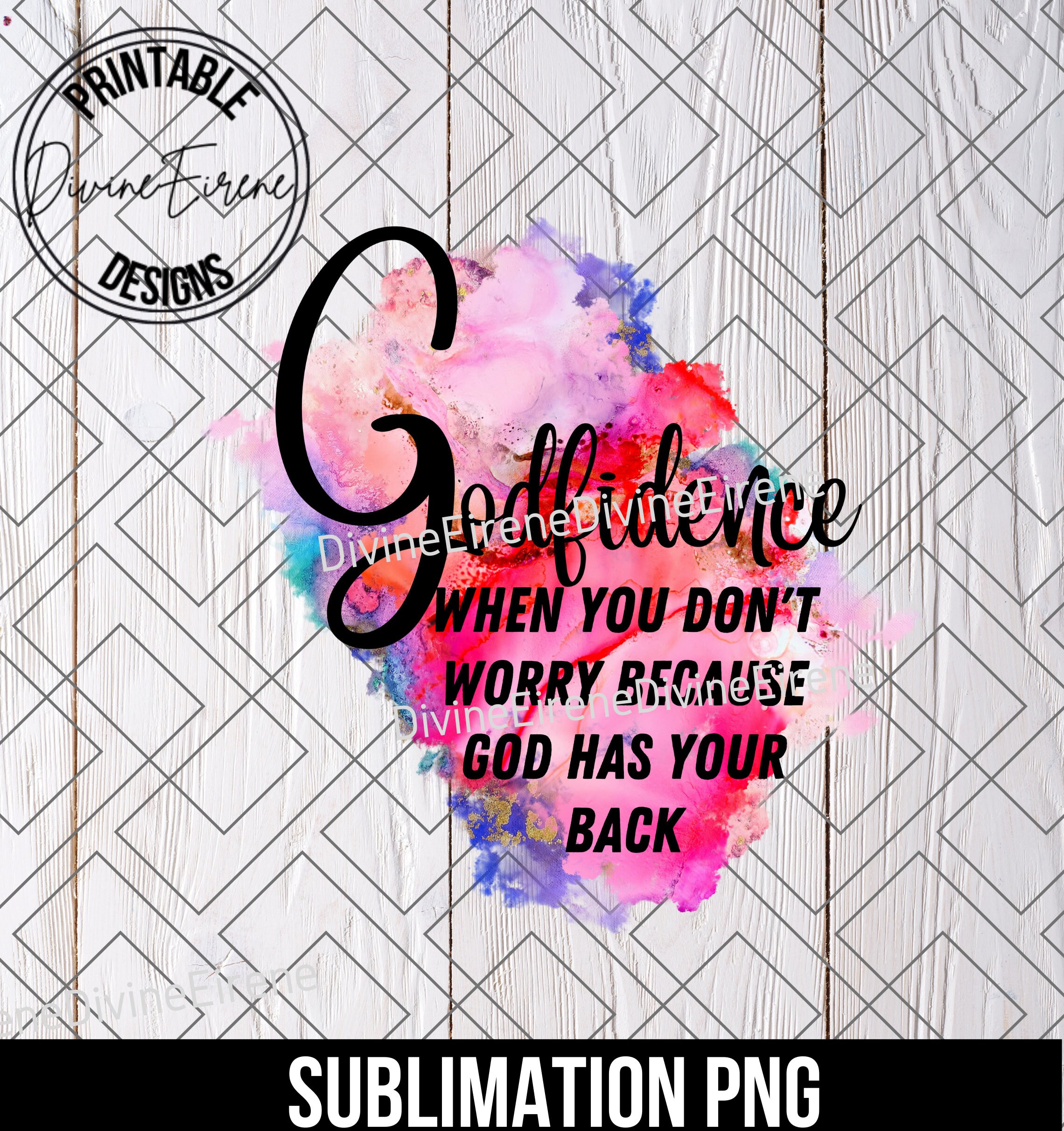 Bible Png, Godfidence Png, Watercolor Png, Sublimation Designs, Png ...