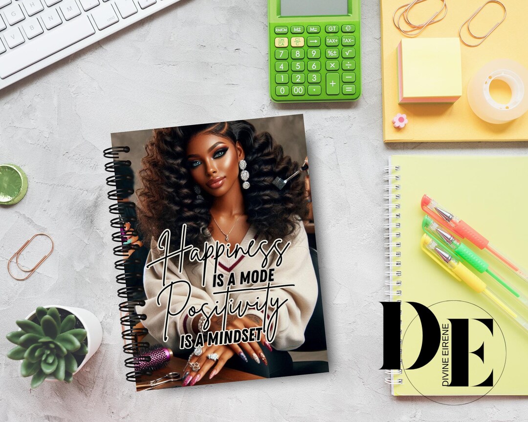 Notebook Cover - Printable Planner Cover, Positivity Journal Notebook ...