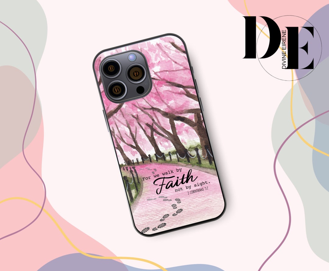 Faith iPhone Case Design, for We Walk by Faith, Bible Verse Smartphone ...