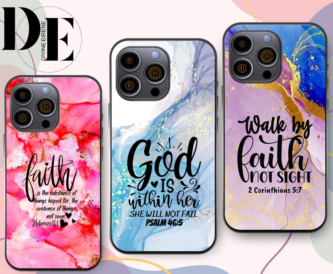 Phone Case PNG, Sublimation Christian Phone Case Set of 3, Phone Case ...