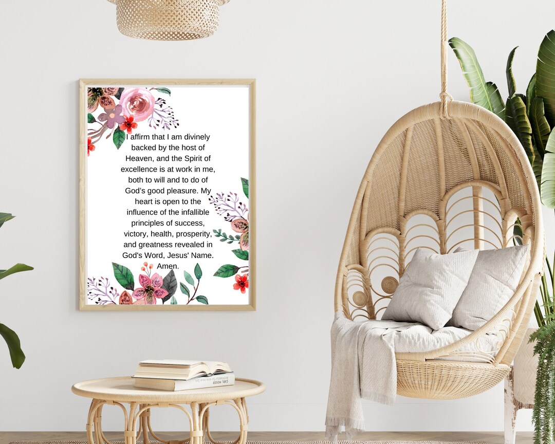 Prayer Wall Art Words of Affirmation Poster, Printable Wall Art Instant ...