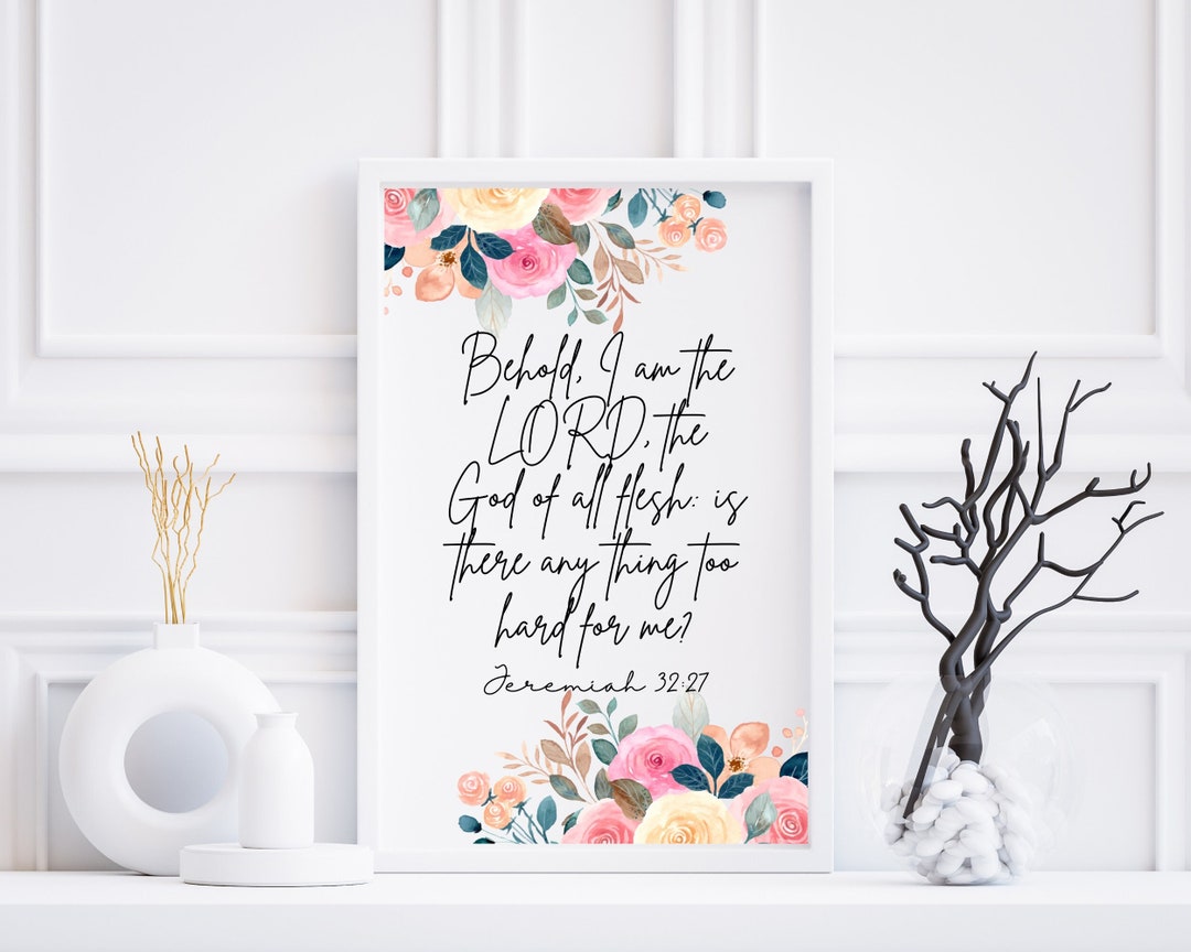 Bible Verse Prints, Bible Verse Wall Art, Scripture Print Download ...