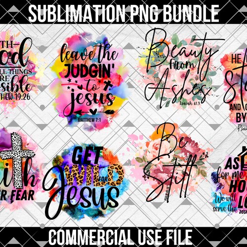 Bible Quotes Bundle Set Bible Verse Png Religious Png - Etsy