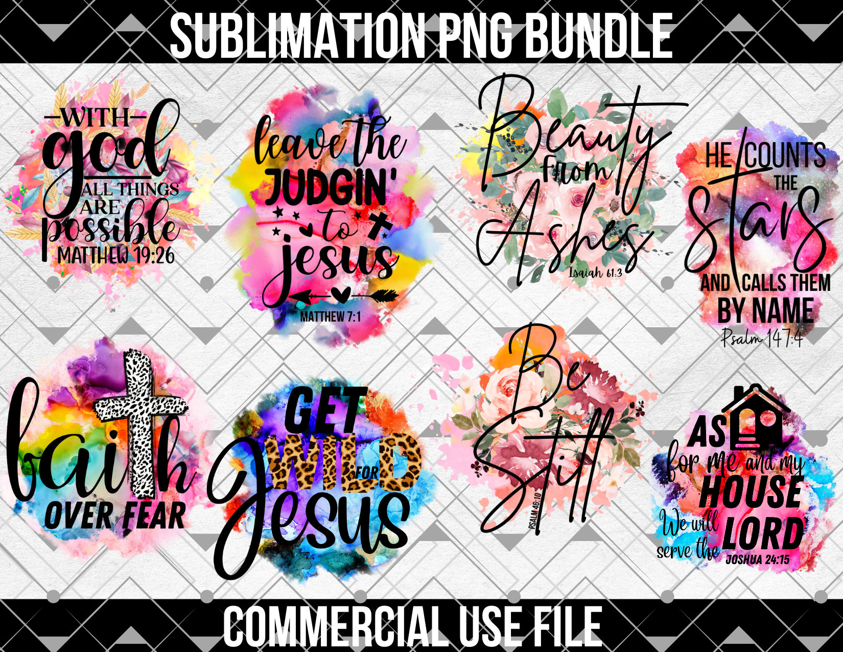 Religious Sublimation Bundle Faith Bundle Christian - Etsy