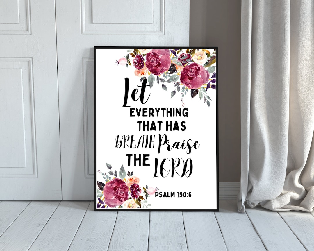Christian Digital Download Print, Scripture Wall Art, Bible Verse ...