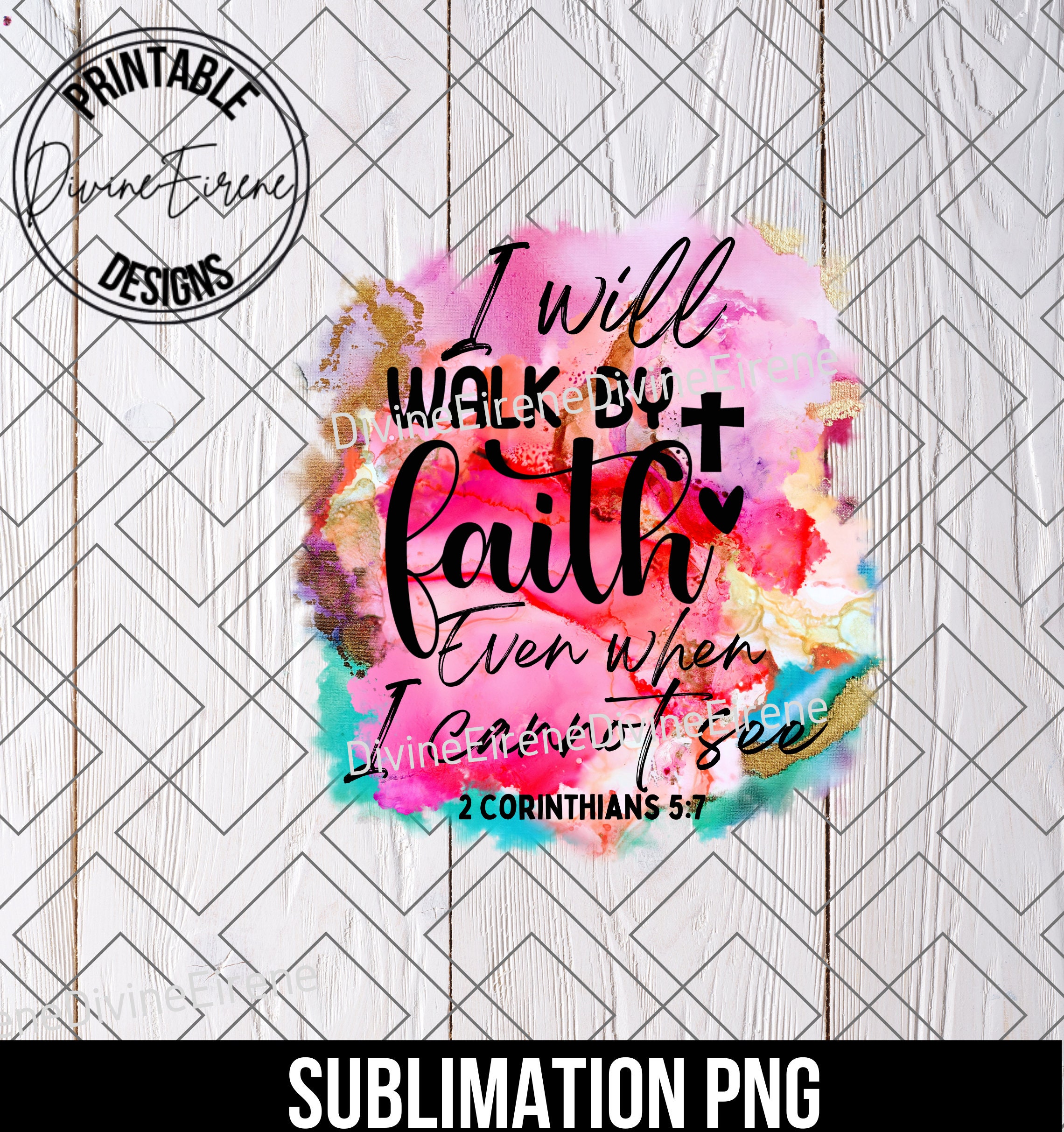 Walk by Faith Christian Png Faith Png Cross Png Bible - Etsy