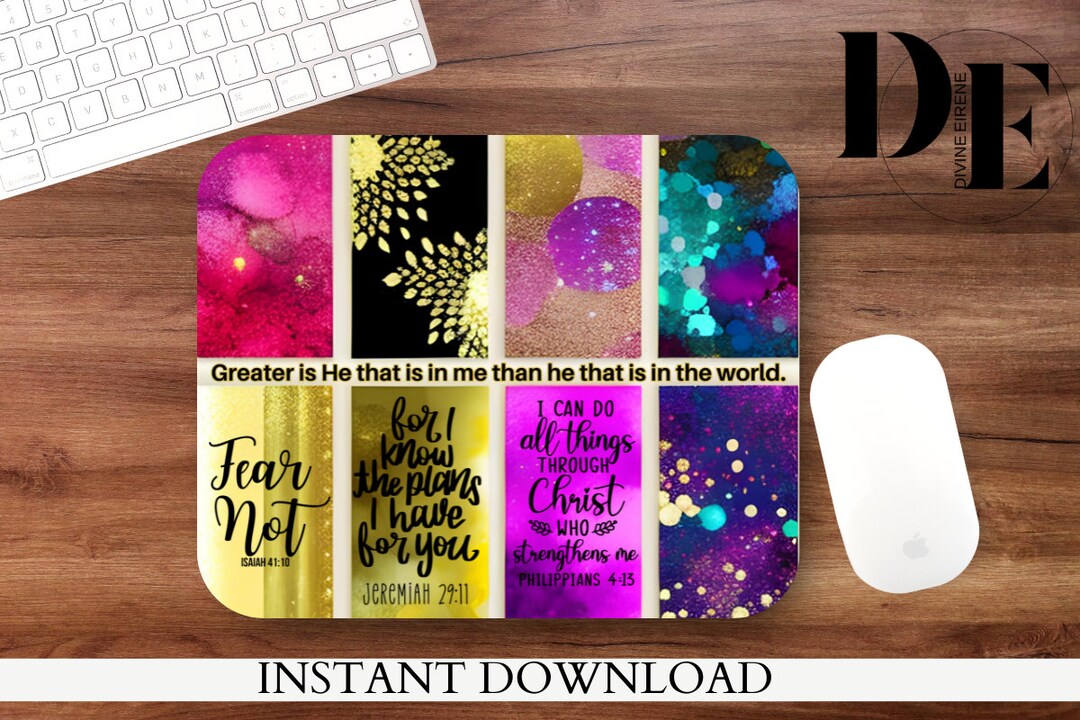 Mouse Pad Designs, Christian PNG Sublimation, Scripture Png, Bible ...