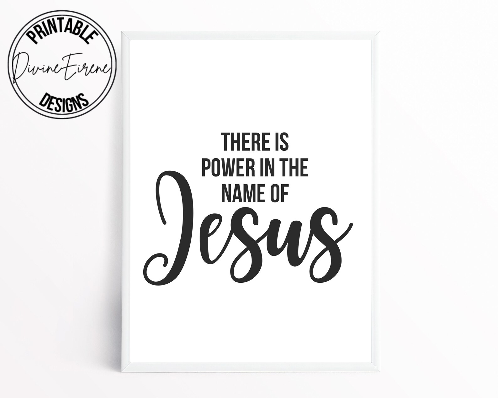 Jesus Wall Art There is Power in the Name of Jesus Wall Art - Etsy