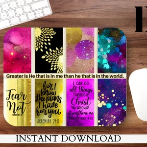 Mouse Pad Designs, Christian PNG Sublimation, Scripture Png, Bible ...