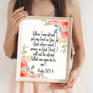 Bible Verse Printable, Bible Quote, Christian Wall Decor Printable ...