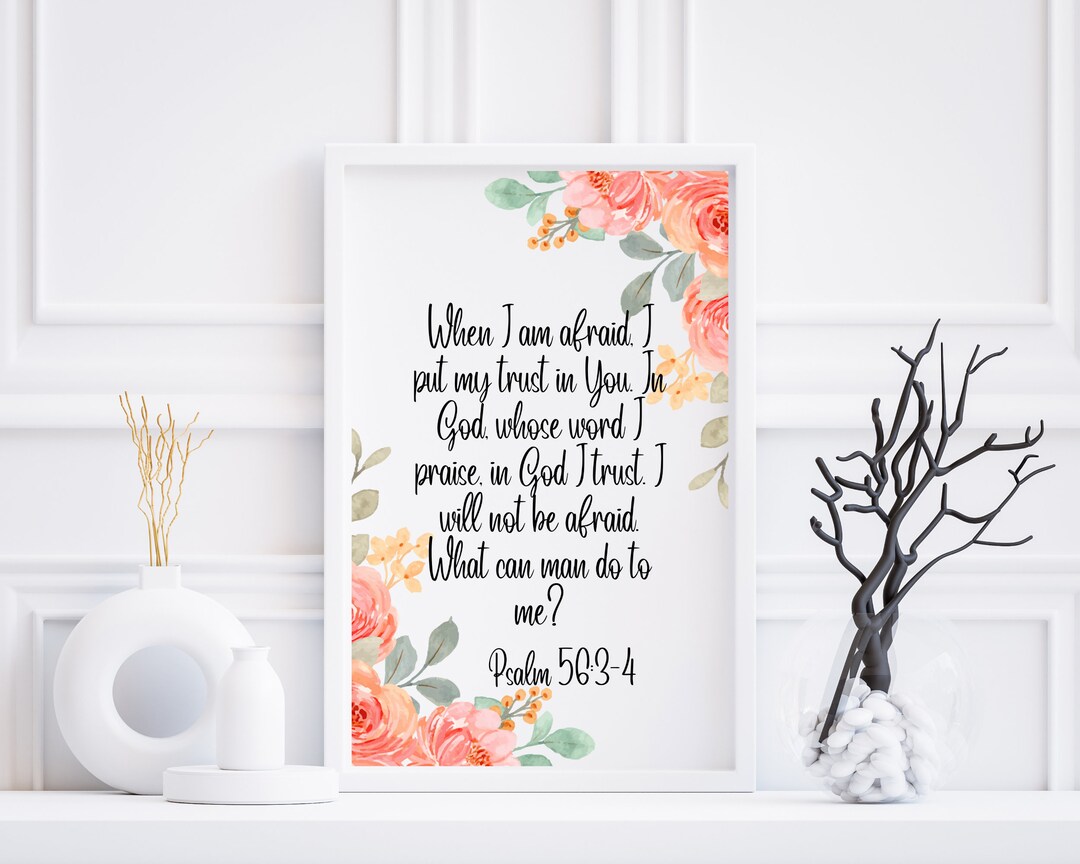 Bible Verse Printable, Bible Quote, Christian Wall Decor Printable ...