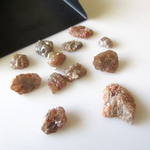 2 Pieces Red Raw Diamonds Flat Back Laser Cut Smooth Rough Diamonds ...