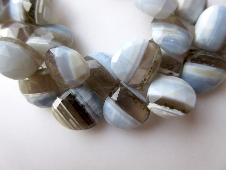 AAA Natural Blue Grey Bi Color Opal Faceted Heart Shaped - Etsy