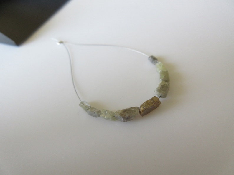 Grey Yellow Red Raw Rough Polished Diamond Sticks for Bar Necklace ...