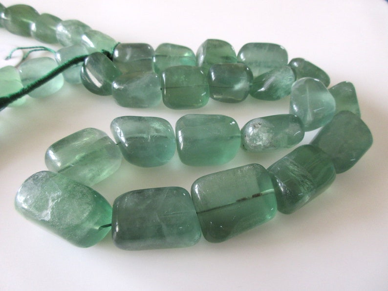 Huge Green Fluorite Tumble Beads Natural Fluorite Tumbles - Etsy