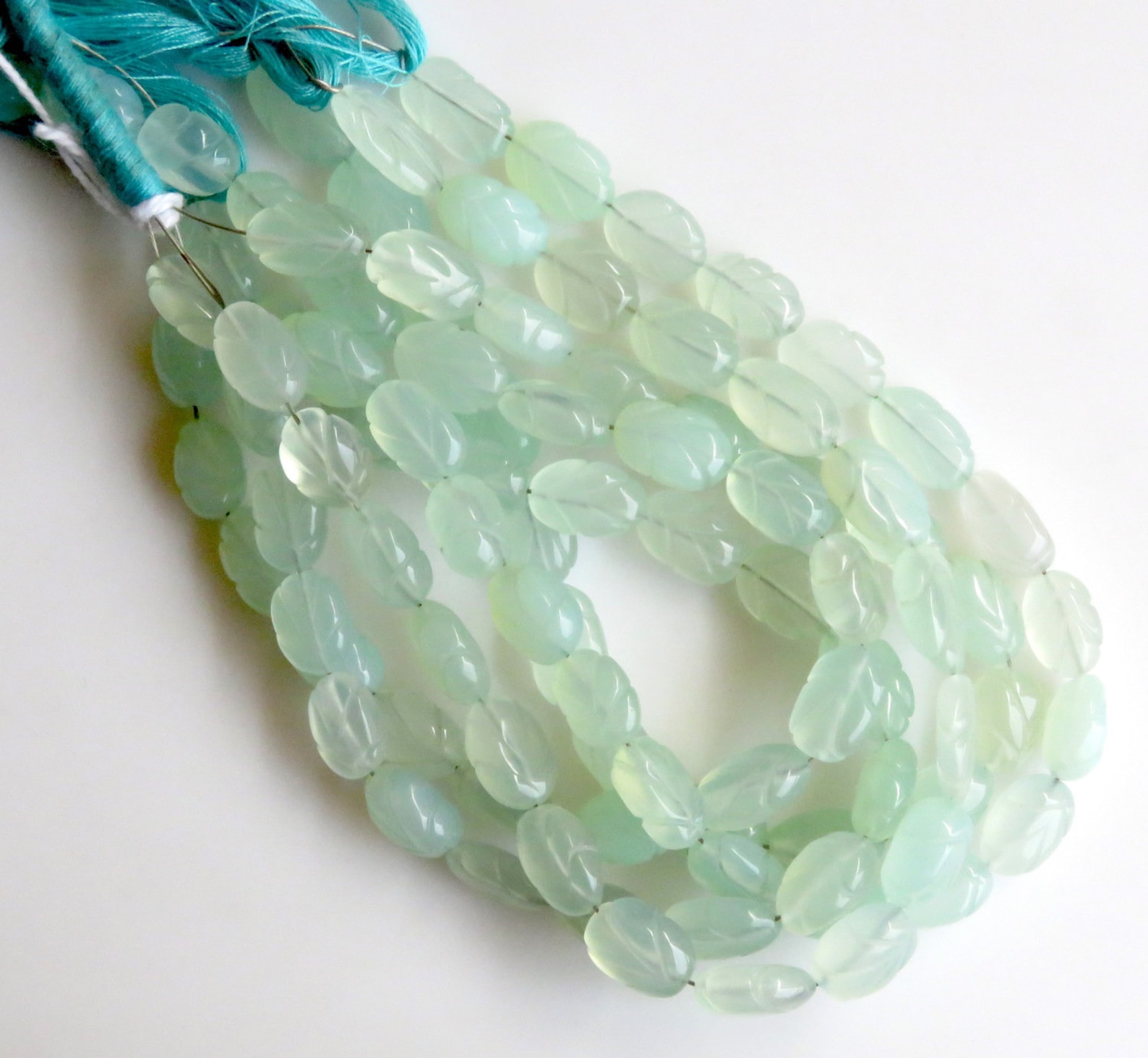 Aqua Chalcedony Carved Beads Wholesale Aqua Chalcedony - Etsy
