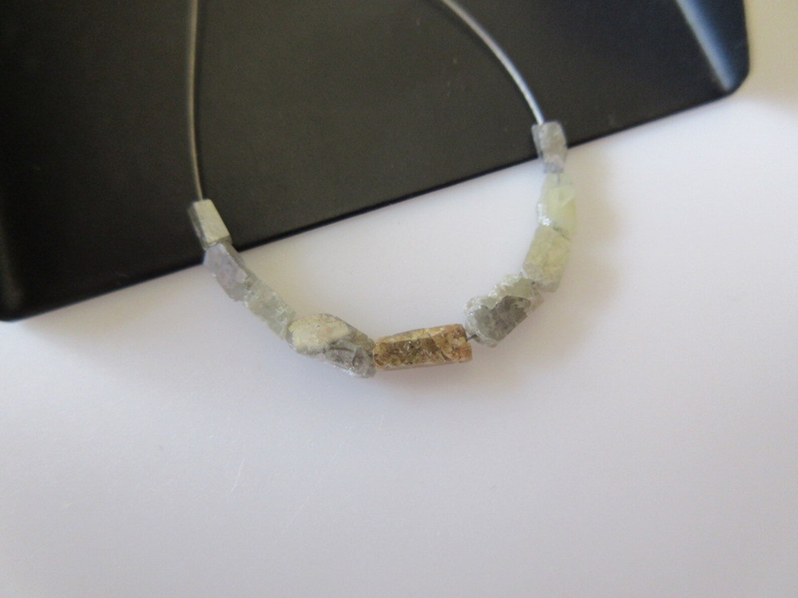 Grey Yellow Red Raw Rough Polished Diamond Sticks for Bar Necklace ...
