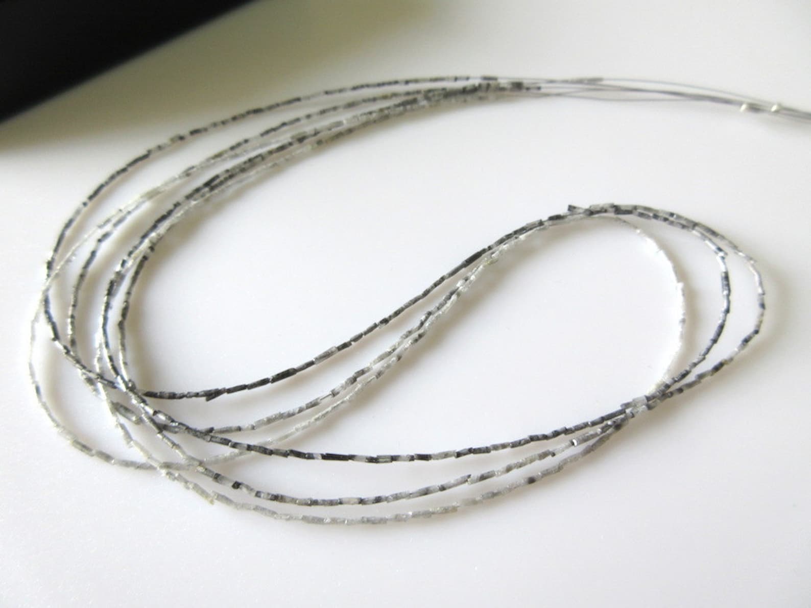 16 Inches Natural Grey Raw Diamond Sticks Pipe Beads Uncut | Etsy