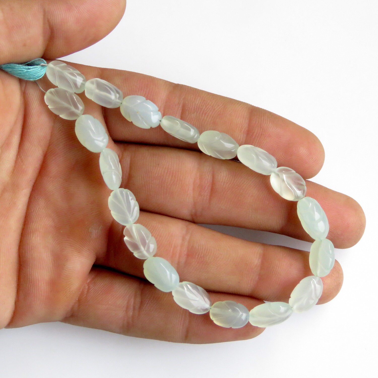 Aqua Chalcedony Carved Beads Wholesale Aqua Chalcedony - Etsy
