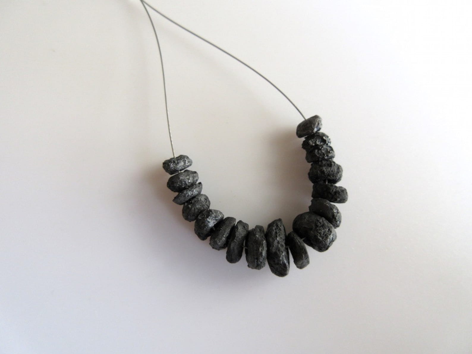 8-4mm Black Raw Diamond Rondelle Beads Rare Rough Diamond | Etsy