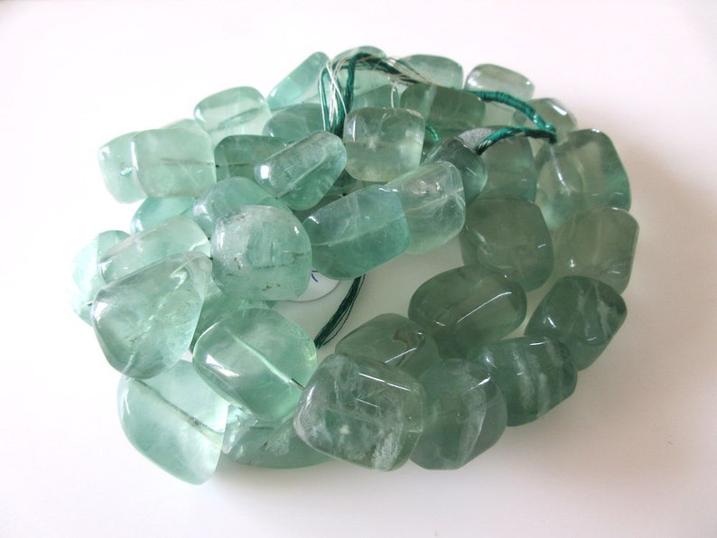 Huge Green Fluorite Tumble Beads Natural Fluorite Tumbles - Etsy