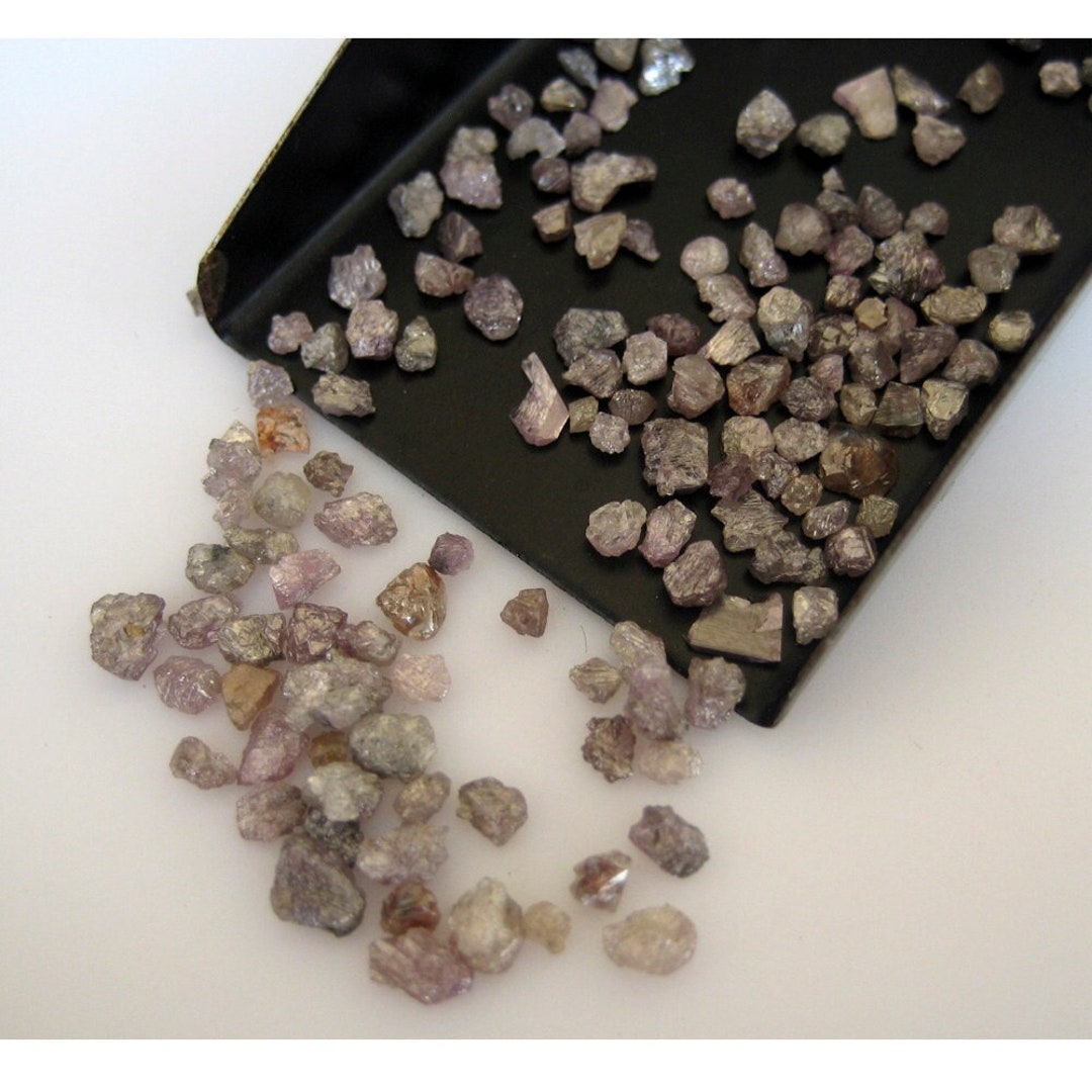 Natural Pink Diamond Rough Diamond Raw Diamonds, 11 Pieces Approx, 1 ...