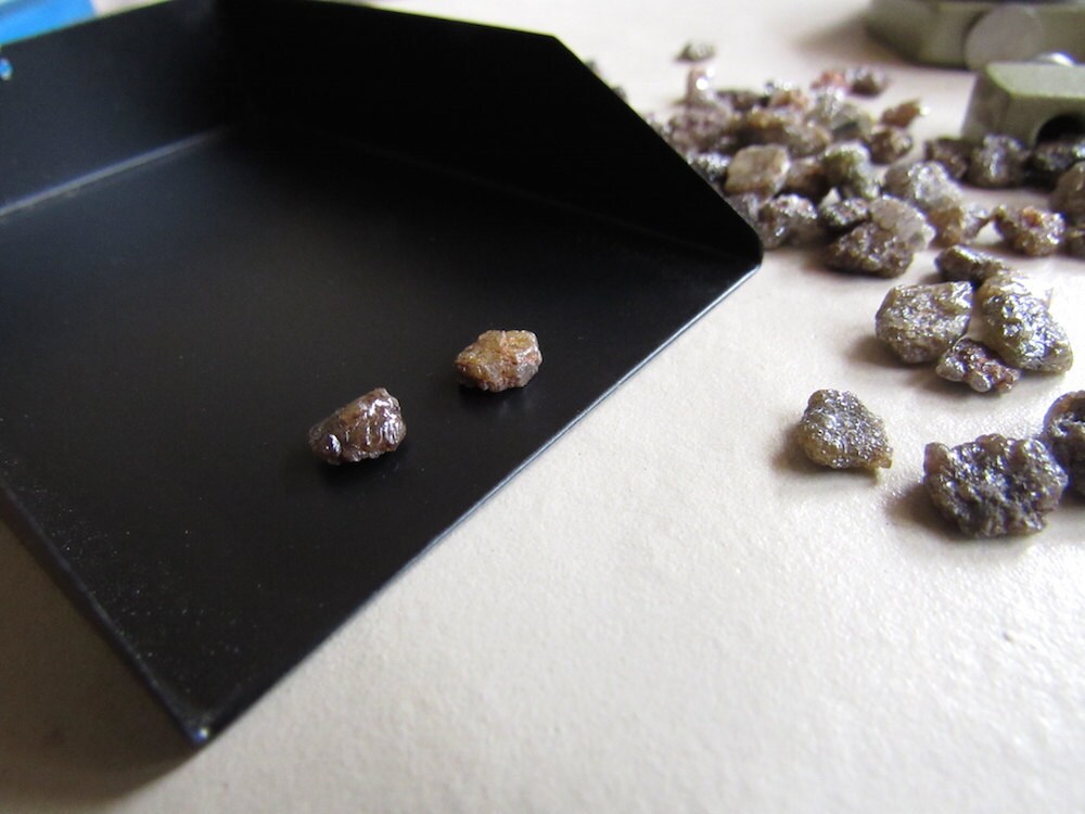 5 Pieces 5mm Each Raw Rough Flat Diamonds Perfect for Bezel | Etsy