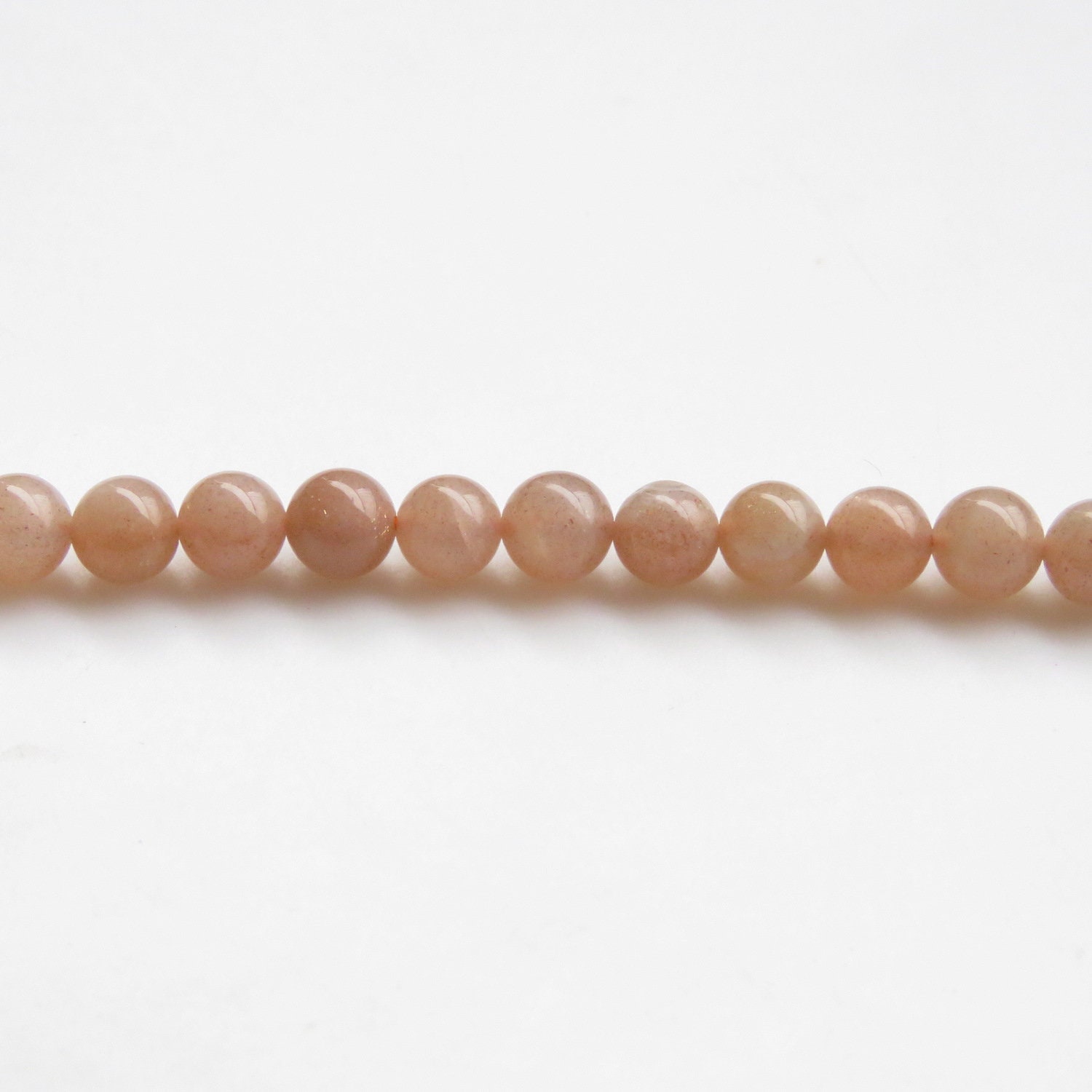 Natural Sunstone Gemstone beads 6mm Sunstone Smooth Round | Etsy