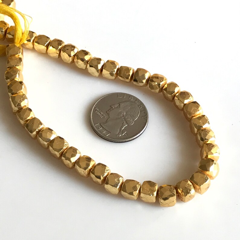 Gold Pyrite Faceted Box Beads 7mm/8mm Wholesale Pyrite Box | Etsy