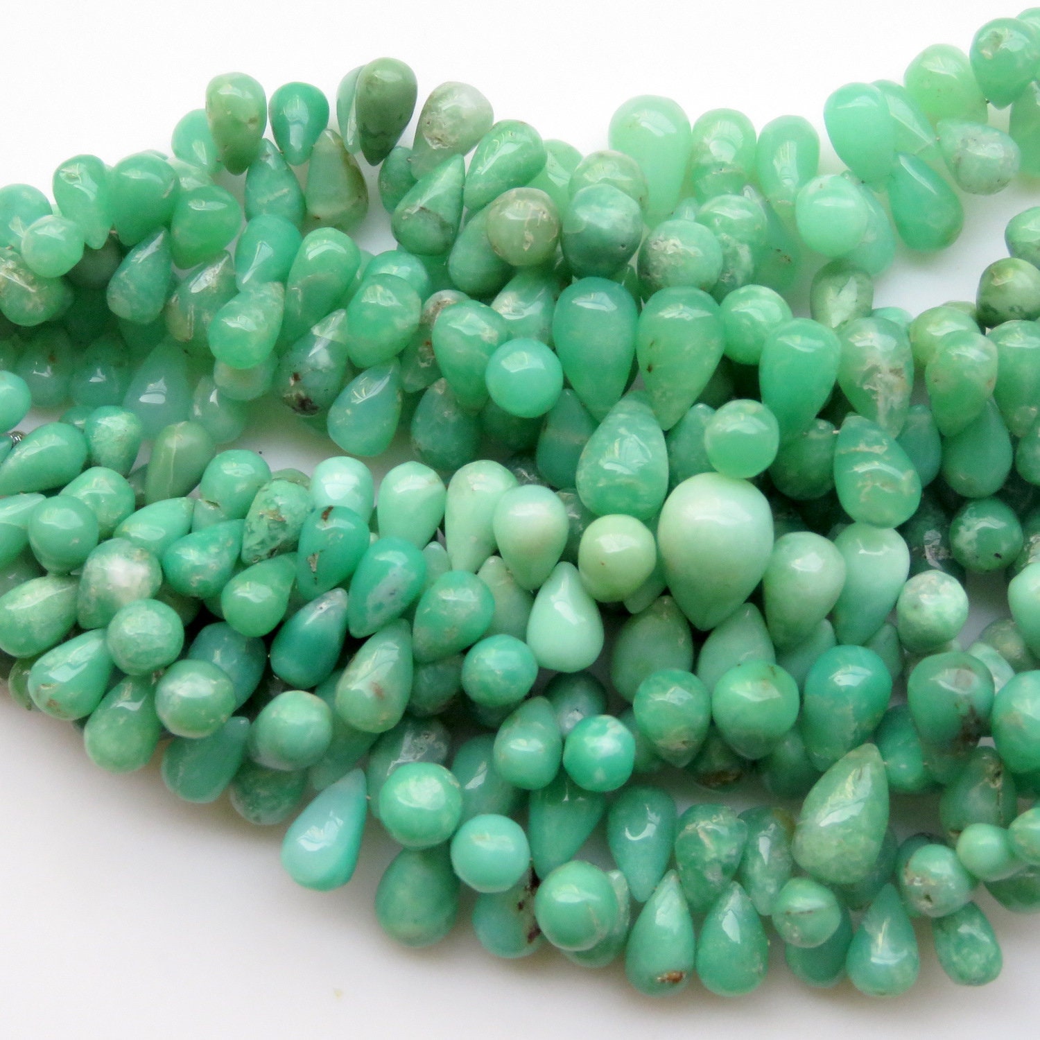 Natural Chrysoprase Gemstone Beads Chrysoprase Smooth | Etsy